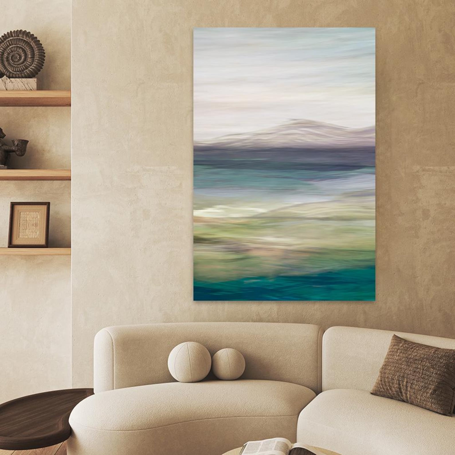 Abstract Mountain Canvas Print: Modern Landscape Wall Art - Etsy