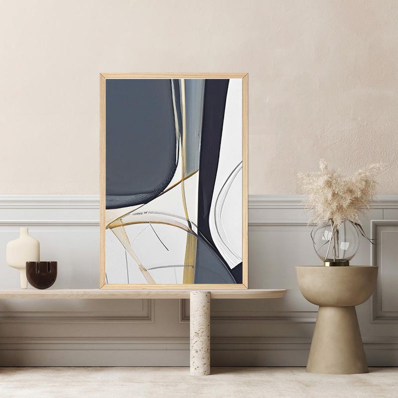 Abstract Organic Shapes Canvas Print: Modern Minimalist Wall Art - Etsy