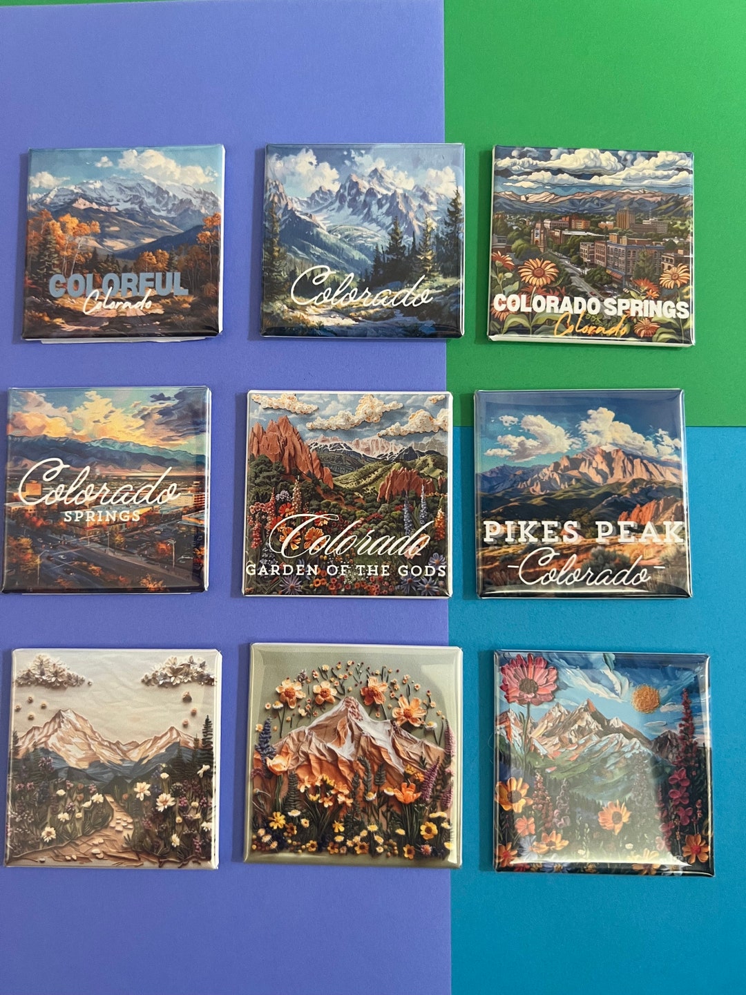 Colorado Photo Magnets | Fridge Magnets | Souvenir or Gift | Pikes Peak ...