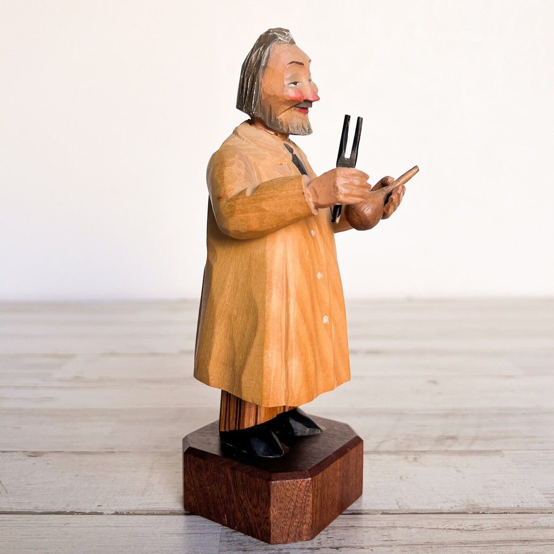 Vintage Gift, Ear Nose Throat Doctor, ENT, Carved Wood, Folk Art ...