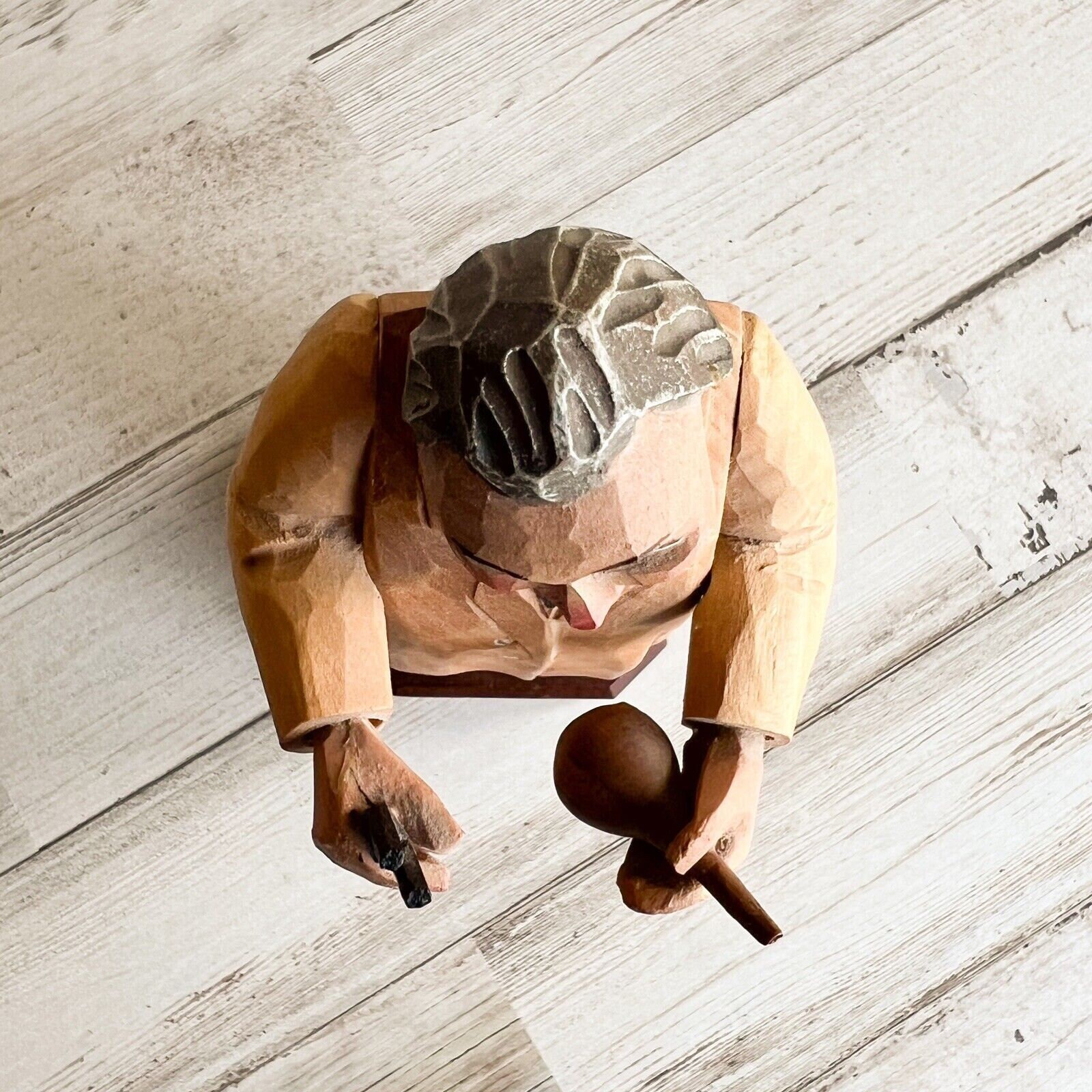 Vintage Gift, Ear Nose Throat Doctor, ENT, Carved Wood, Folk Art ...