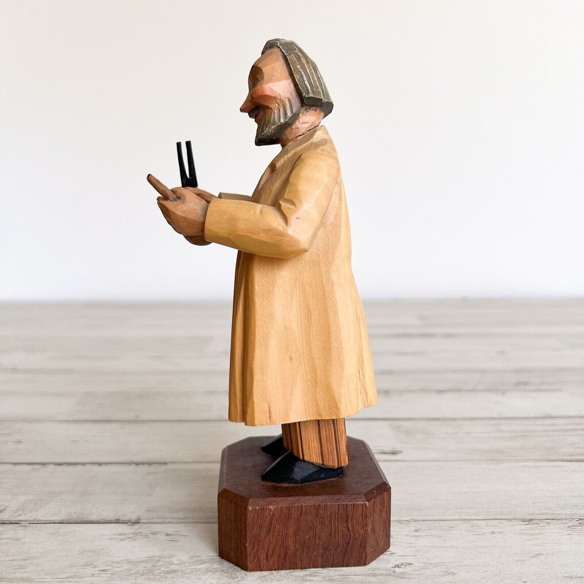 Vintage Gift, Ear Nose Throat Doctor, ENT, Carved Wood, Folk Art ...