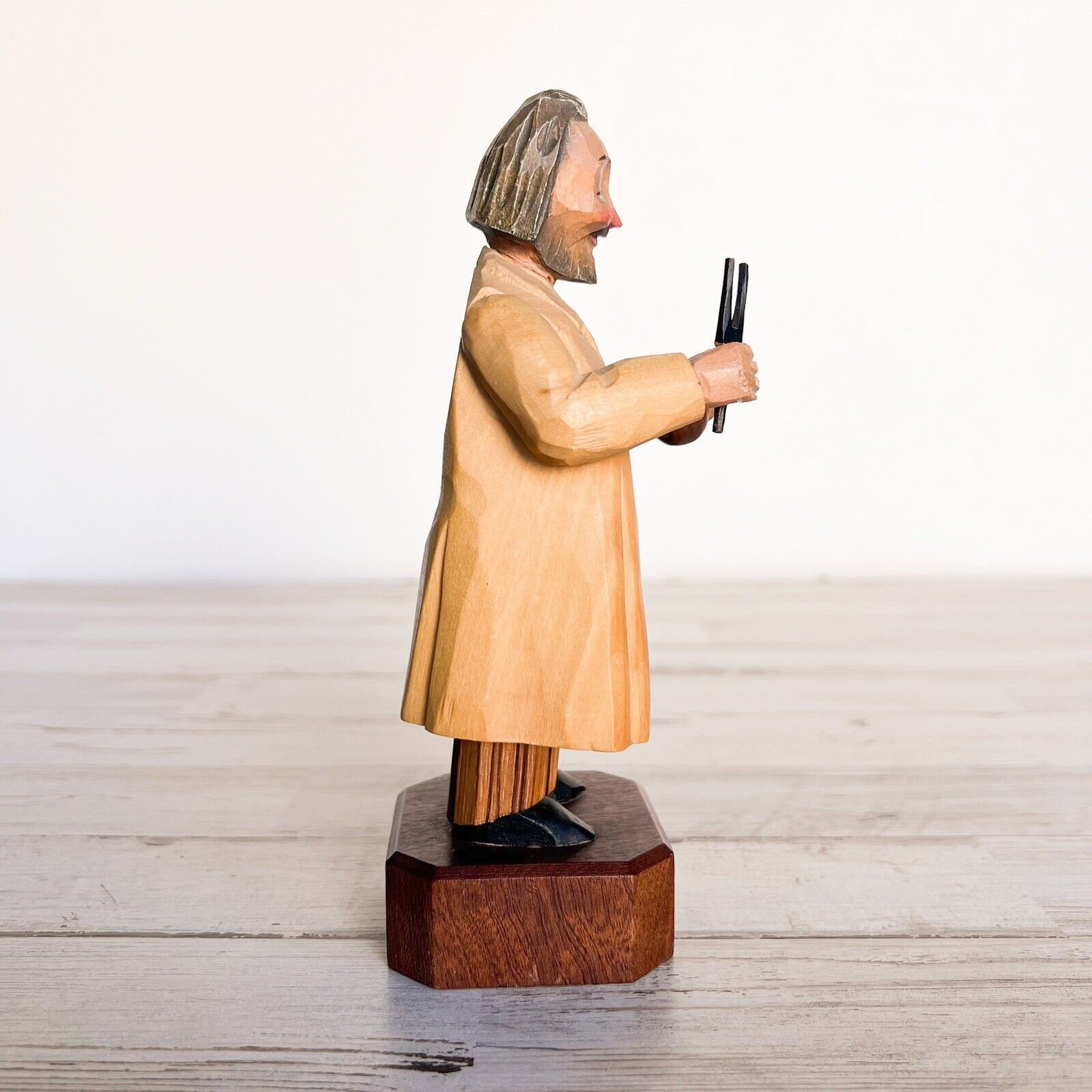 Vintage Gift, Ear Nose Throat Doctor, ENT, Carved Wood, Folk Art ...