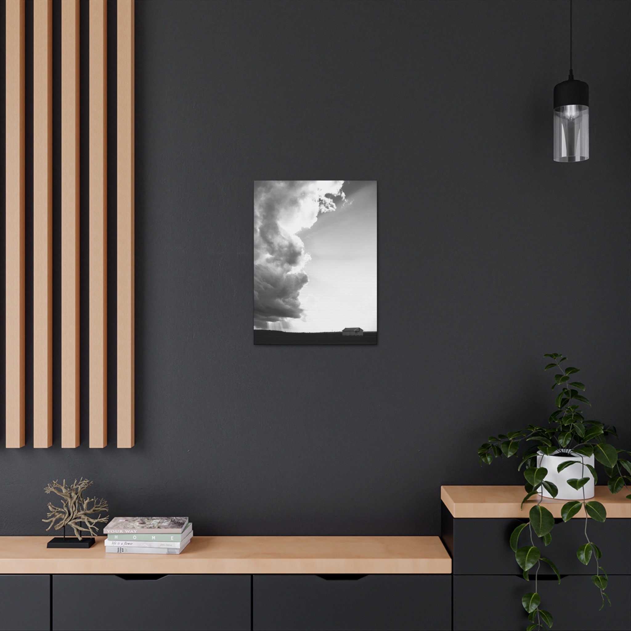 Rain Across the Open Land on Canvas - Etsy