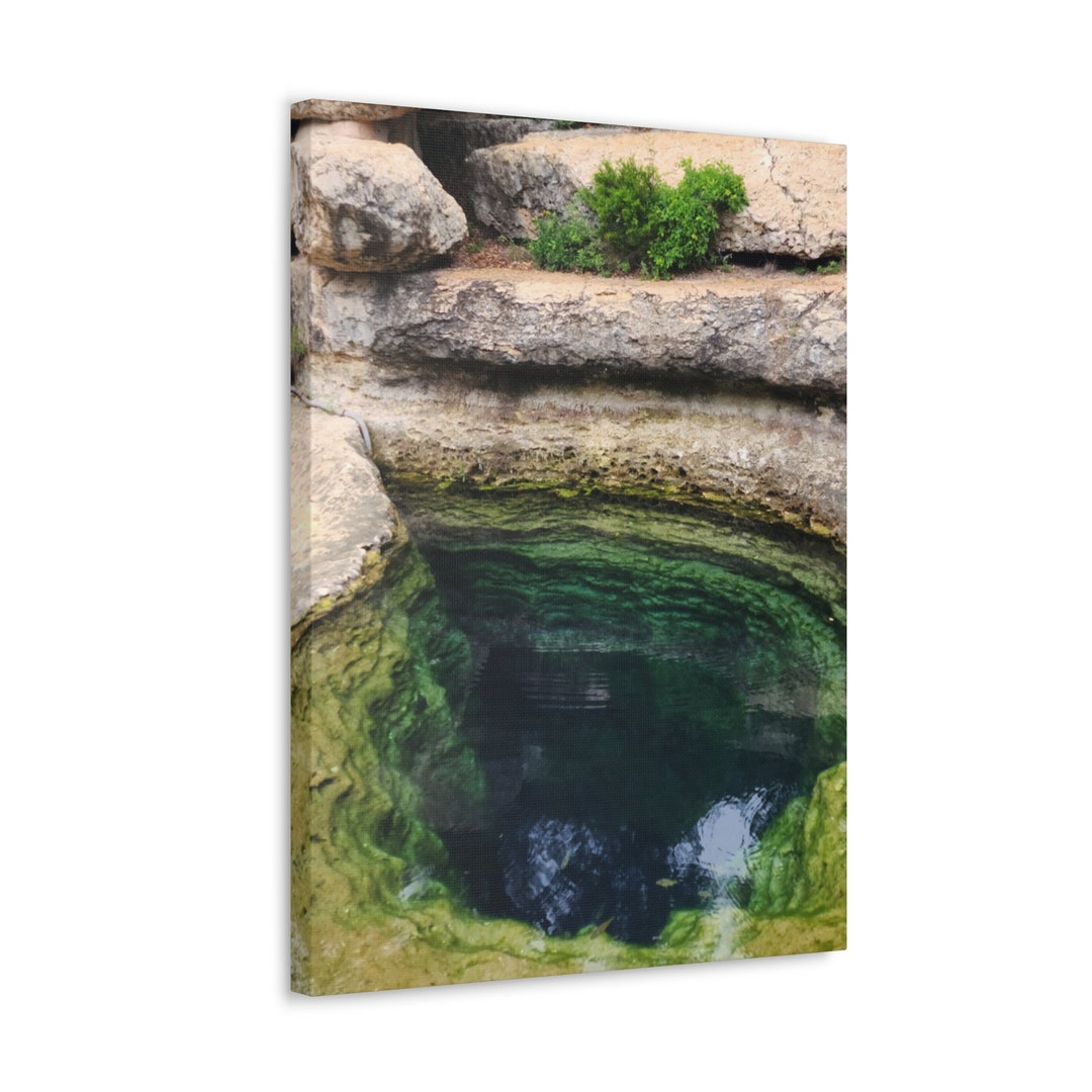 Texas Hill Country Jacob's Well on Canvas - Etsy