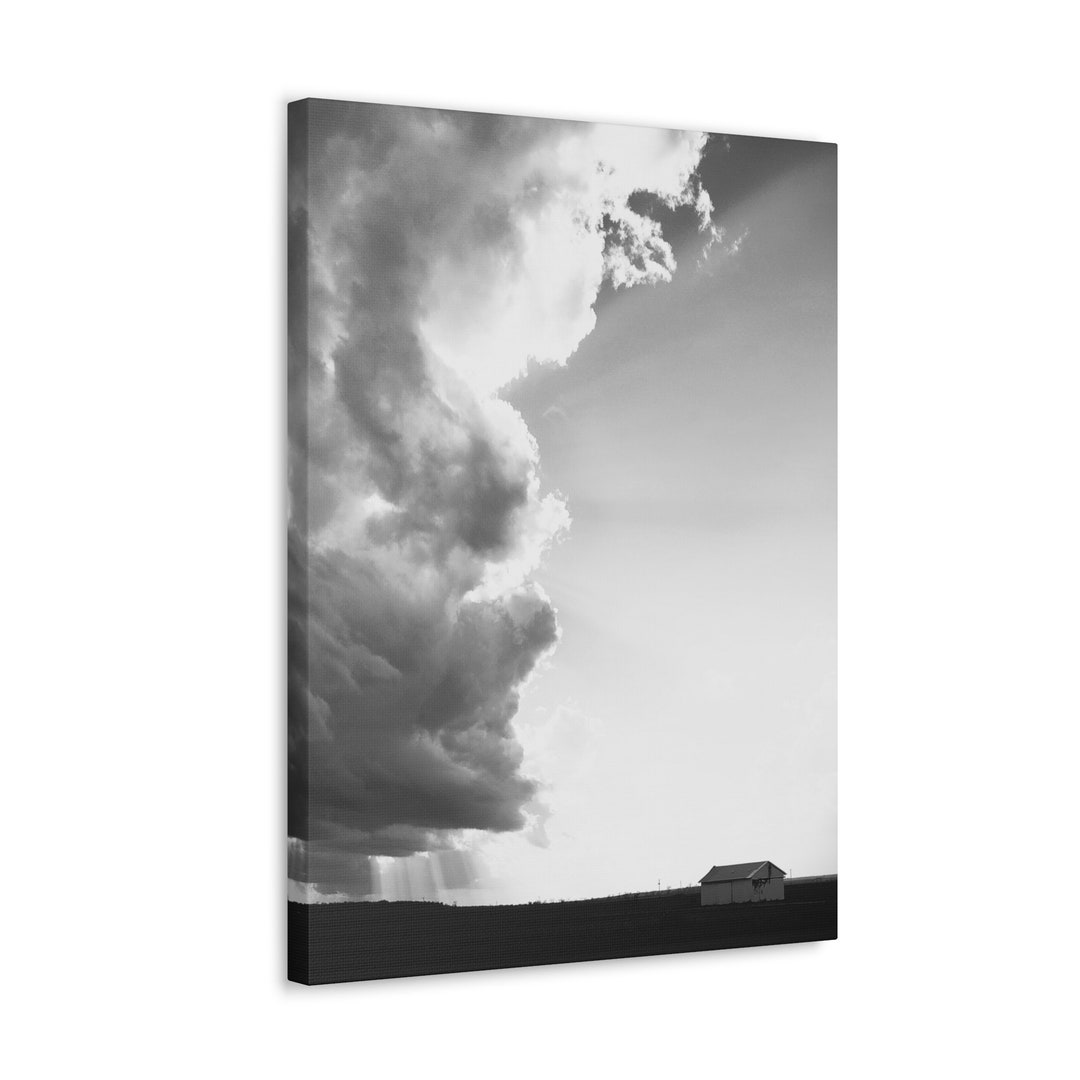Rain Across the Open Land on Canvas - Etsy
