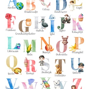 South African Alphabet Print - Etsy