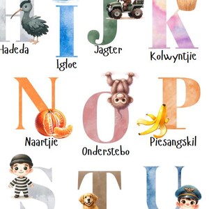 Afrikaans Alphabet Poster, South African Language, Digital Download ...