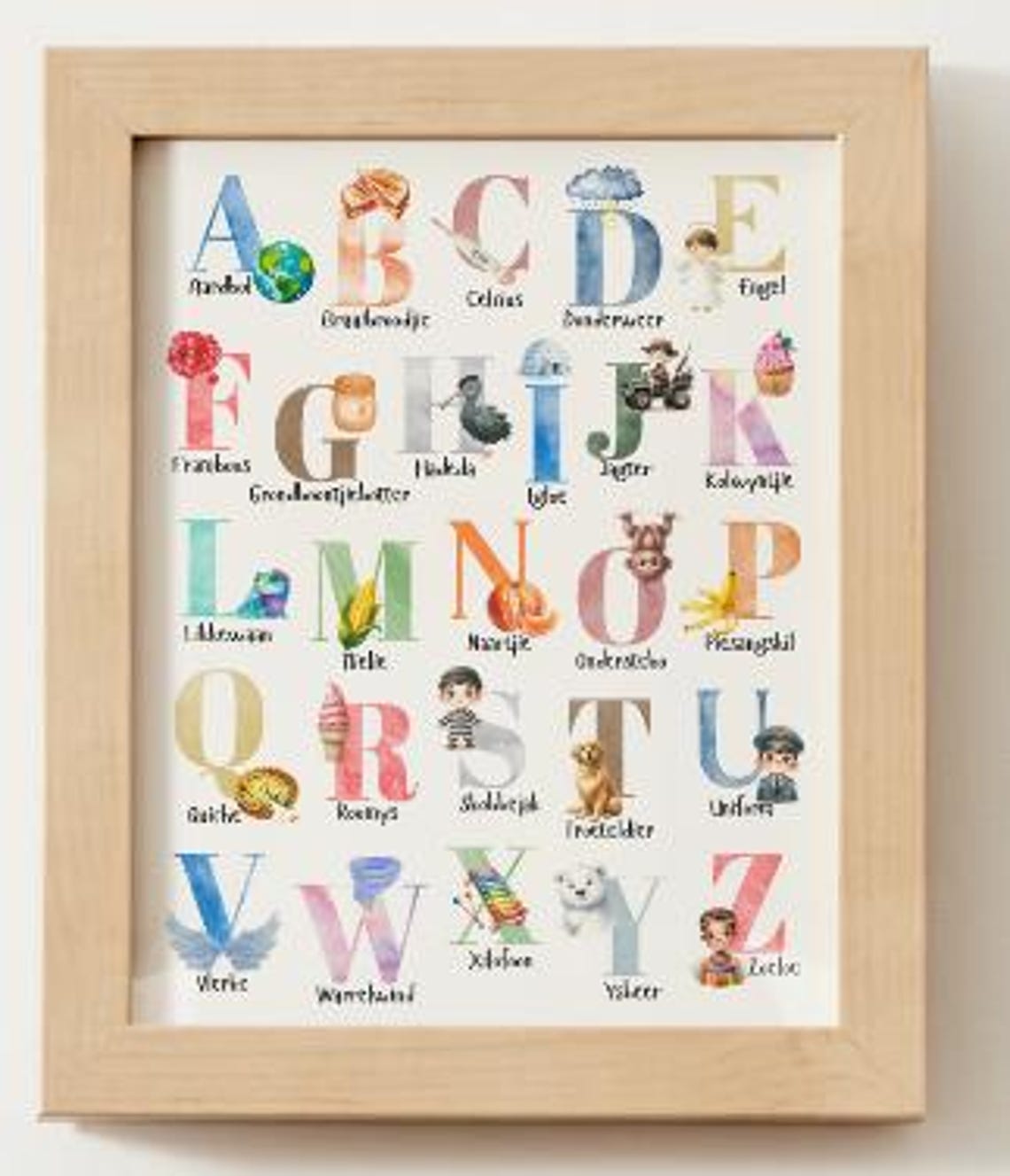 Afrikaans Alphabet Poster, South African Language, Digital Download ...