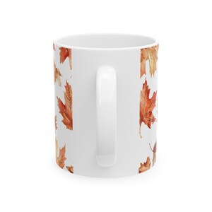 Leaves Mug, Fall Coffee Mugs, Coffee Mugs for Fall Season, Fun Autumn ...