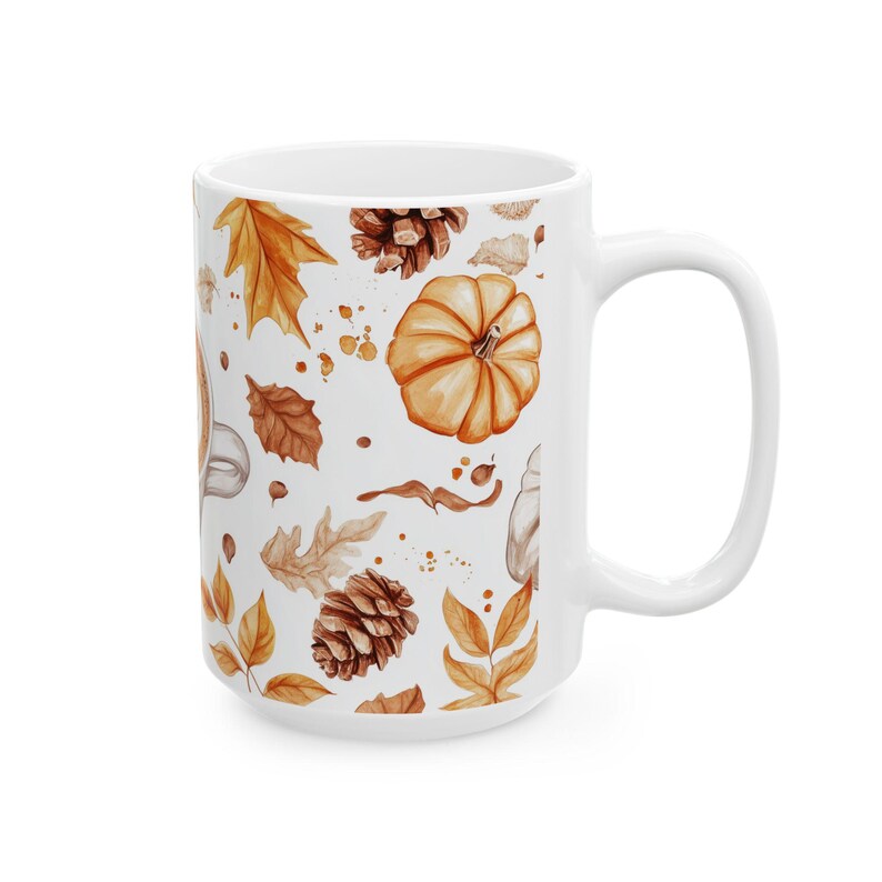 Pumpkin Mug, Fall Coffee Mugs, Coffee Mugs for Fall Season, Fun Autumn ...