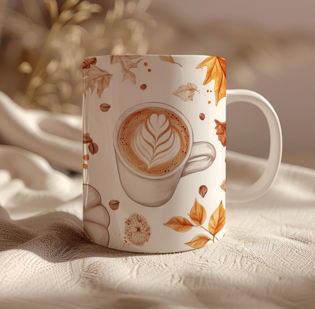 Pumpkin Mug, Fall Coffee Mugs, Coffee Mugs for Fall Season, Fun Autumn ...