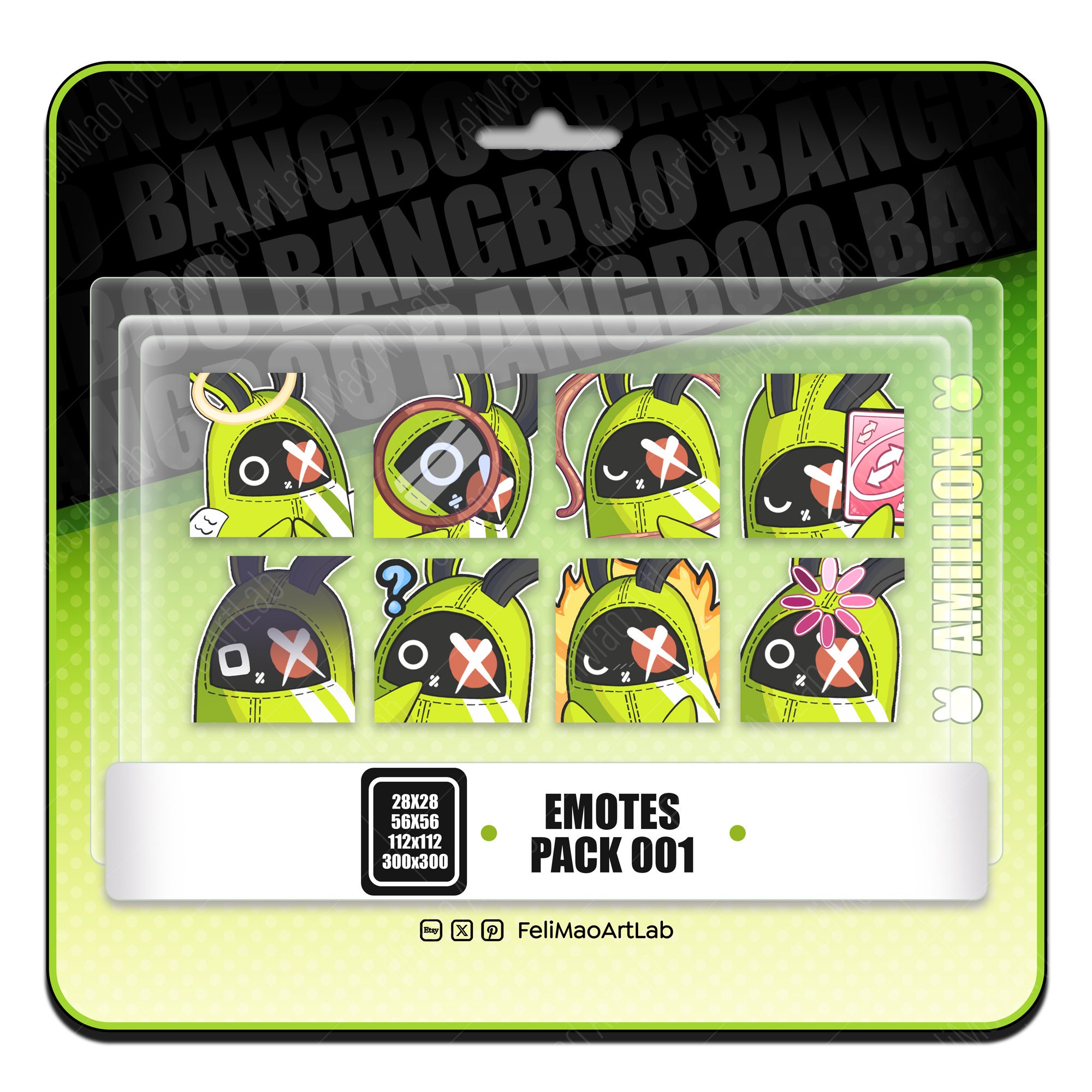 Amillion Bangboo Emotes Pack 001 Twitch / Discord / Stream / Vtube ...