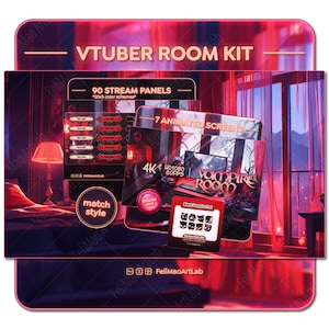 Vampire Room Vtuber Kit: Goth Stream Assets (PNG/JPG) - Etsy