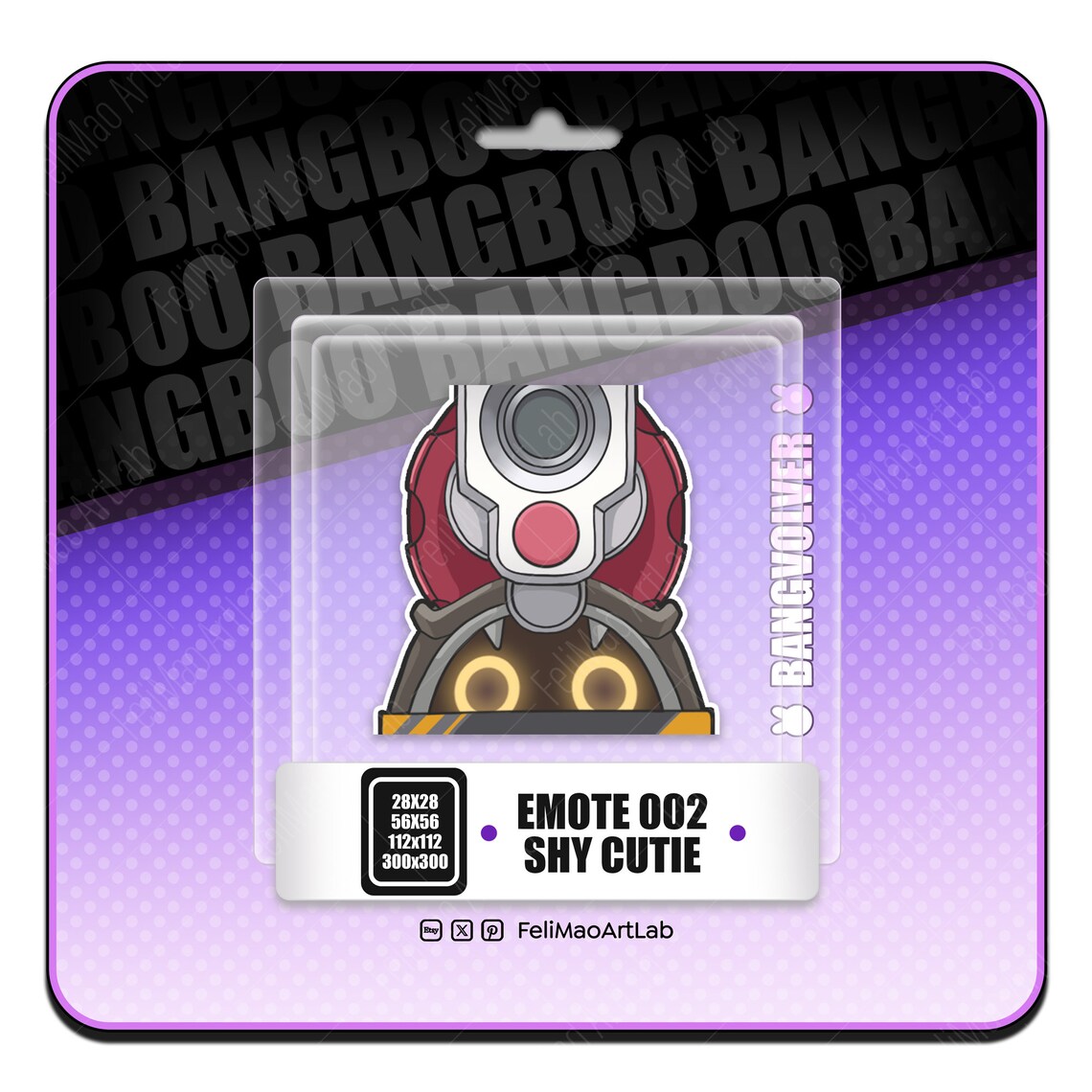 Bangvolver Shy Cutie Emote Twitch / Discord / Stream / Vtube / ZZZ ...