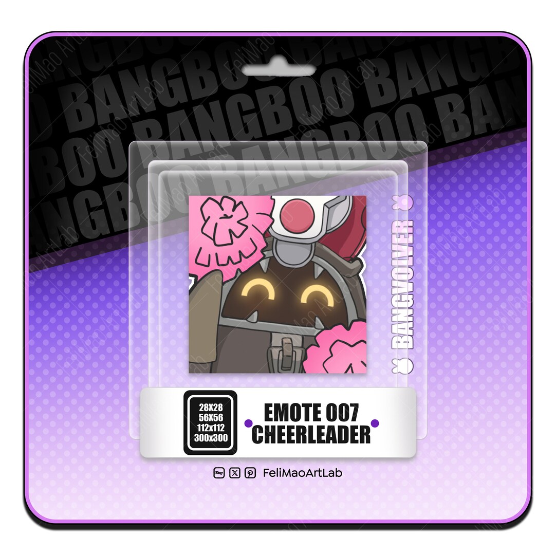 Bangvolver Cheerleader Emote Twitch / Discord / Stream / Vtube / ZZZ ...