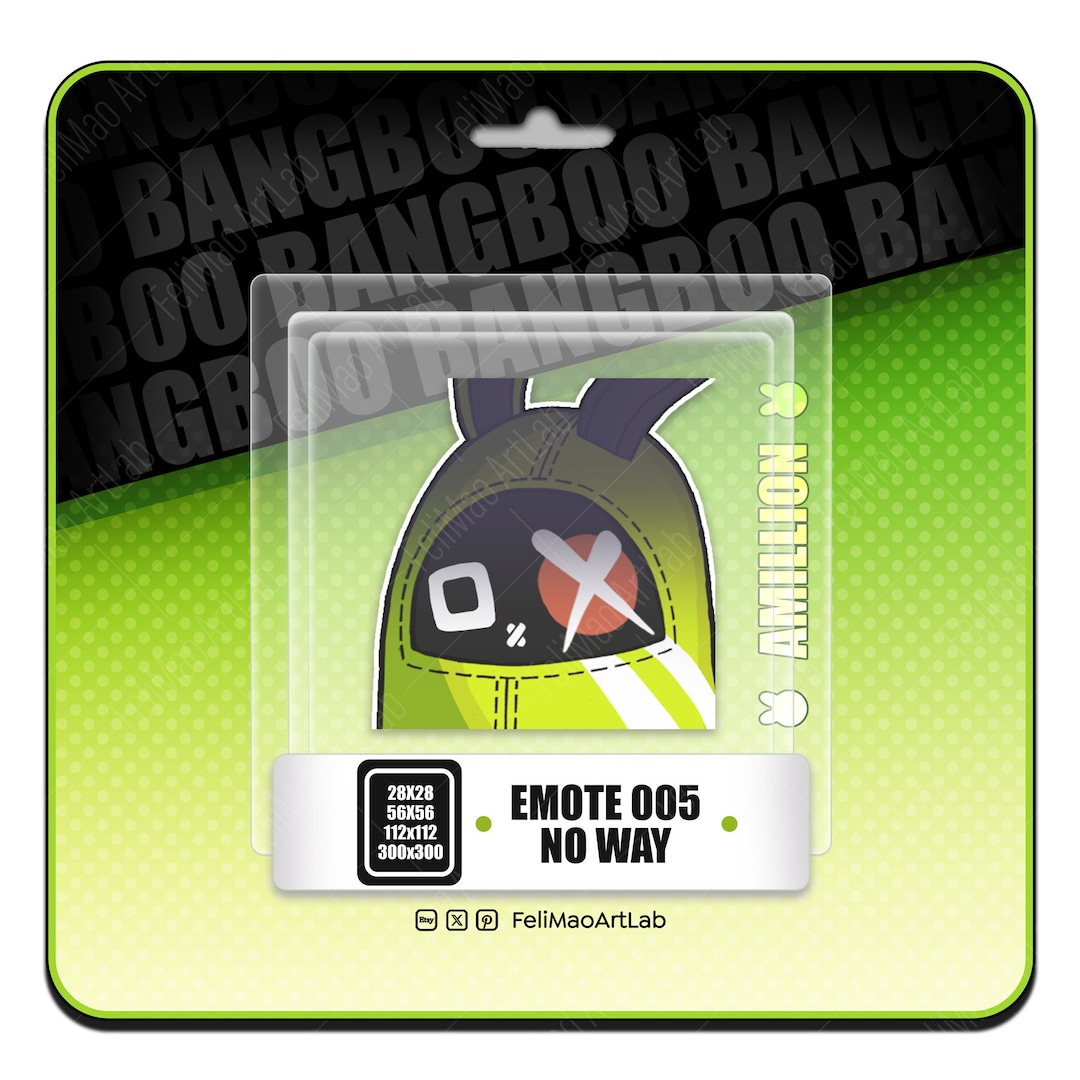 Amillion Bangboo No Way Emote Twitch / Discord / Stream / Vtube / ZZZ ...