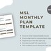 Medical Science Liaison Monthly Plan Template, Editable PDF, MSL ...