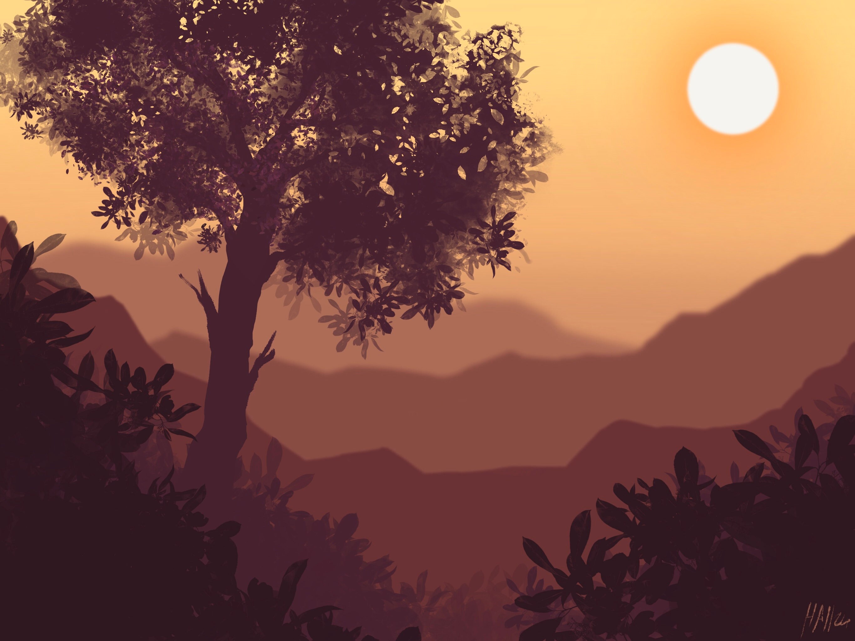 Mountains at Dusk Digital Download - Etsy