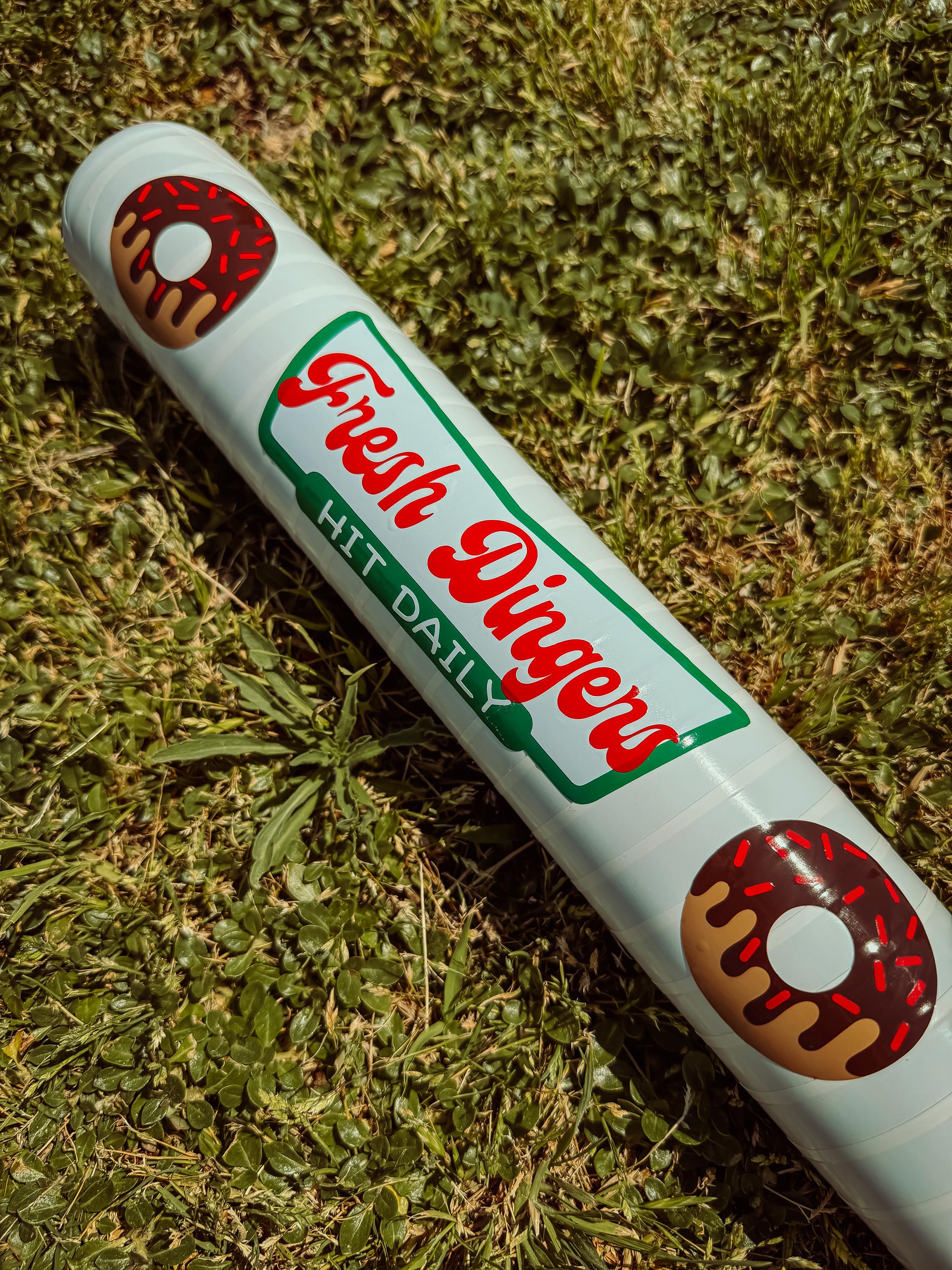 Dingers and Donuts Plastic Baseball Bat - Baseball Gift - Novelty ...