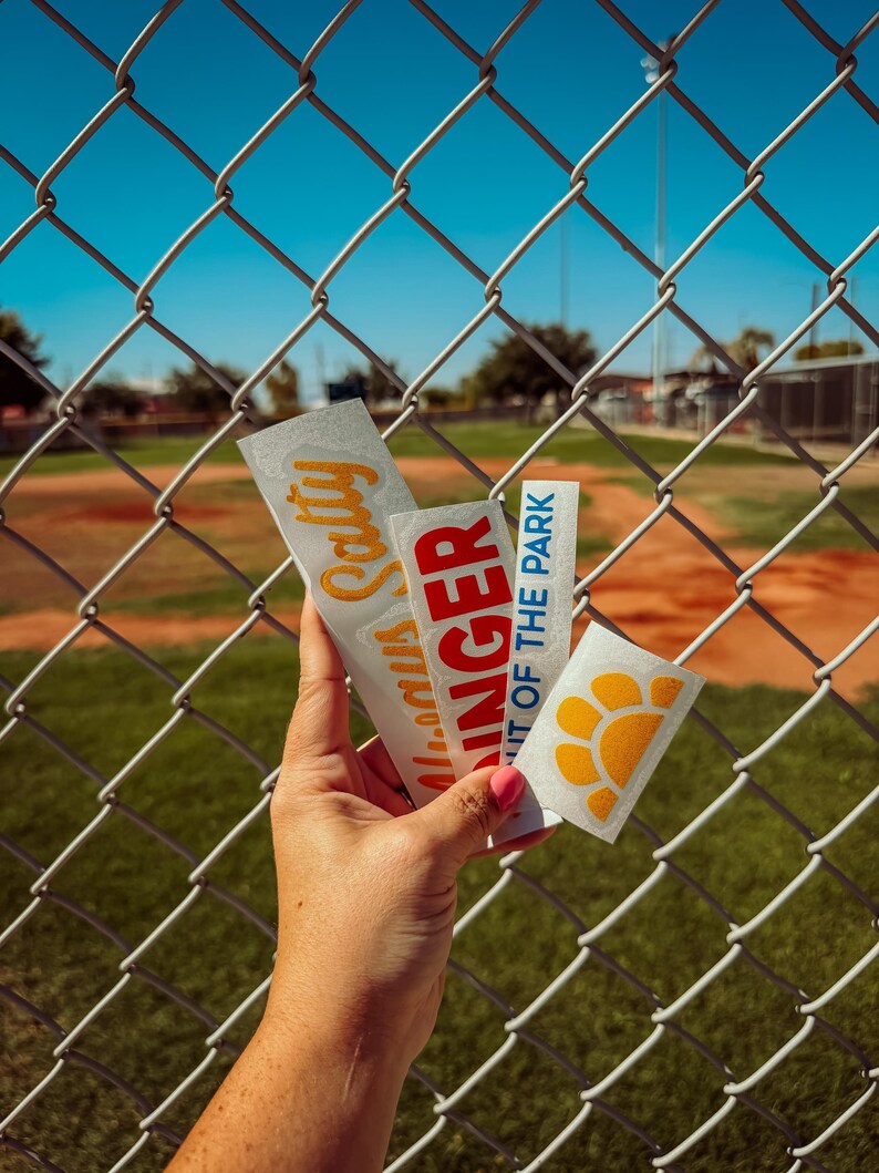 Sunflower Seed Baseball Bat Decals: DIY Plastic Bat Stickers - Etsy