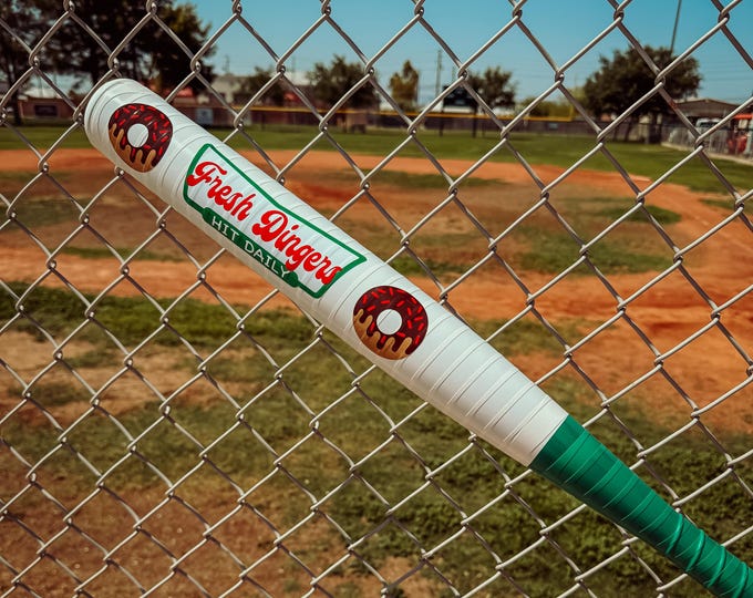 Dingers and Donuts Plastic Baseball Bat: Novelty Baseball Gift - Etsy