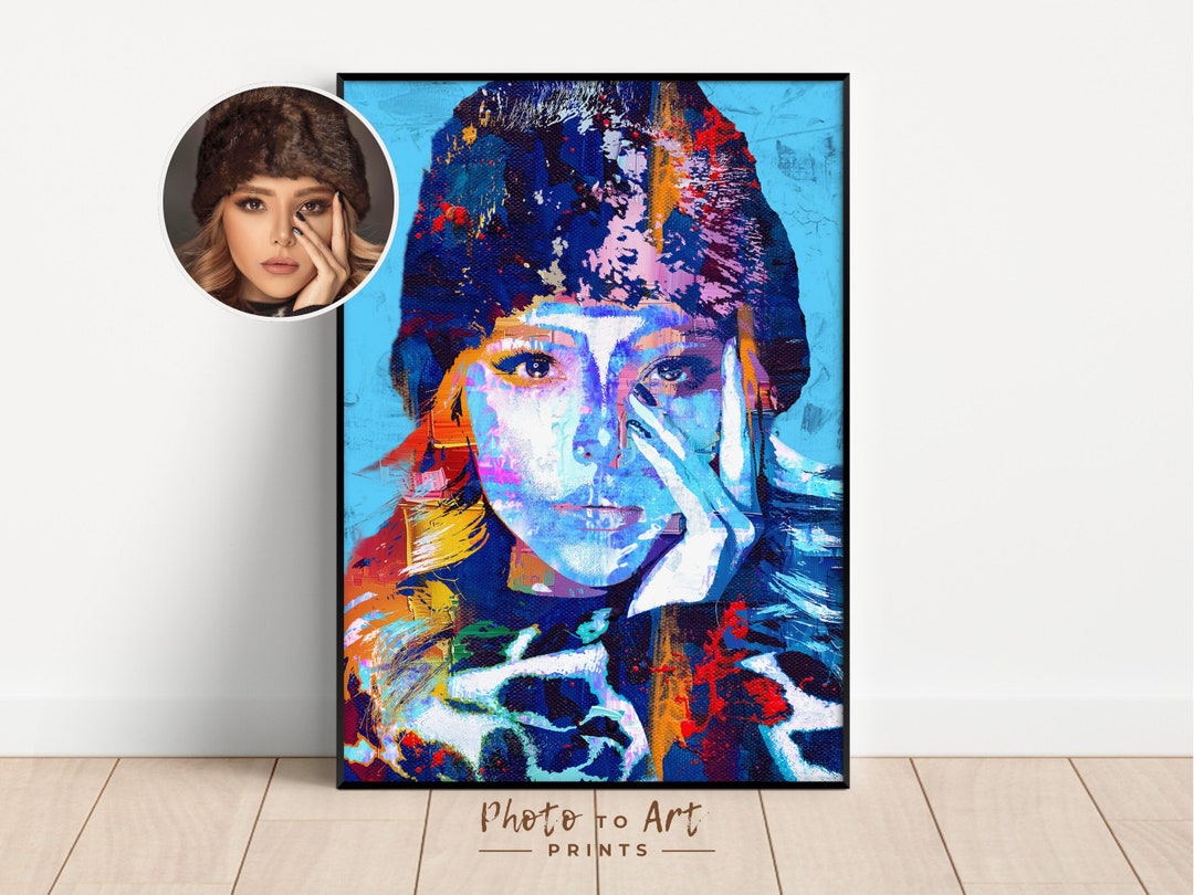 Personalized Abstract Art From Photo, Custom Portrait Painting, Family ...