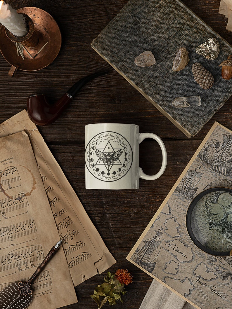 Altar Tile Svg, Moth Svg Bundle, Hawkmoth Svg, Boho Svg, Witch Svg ...