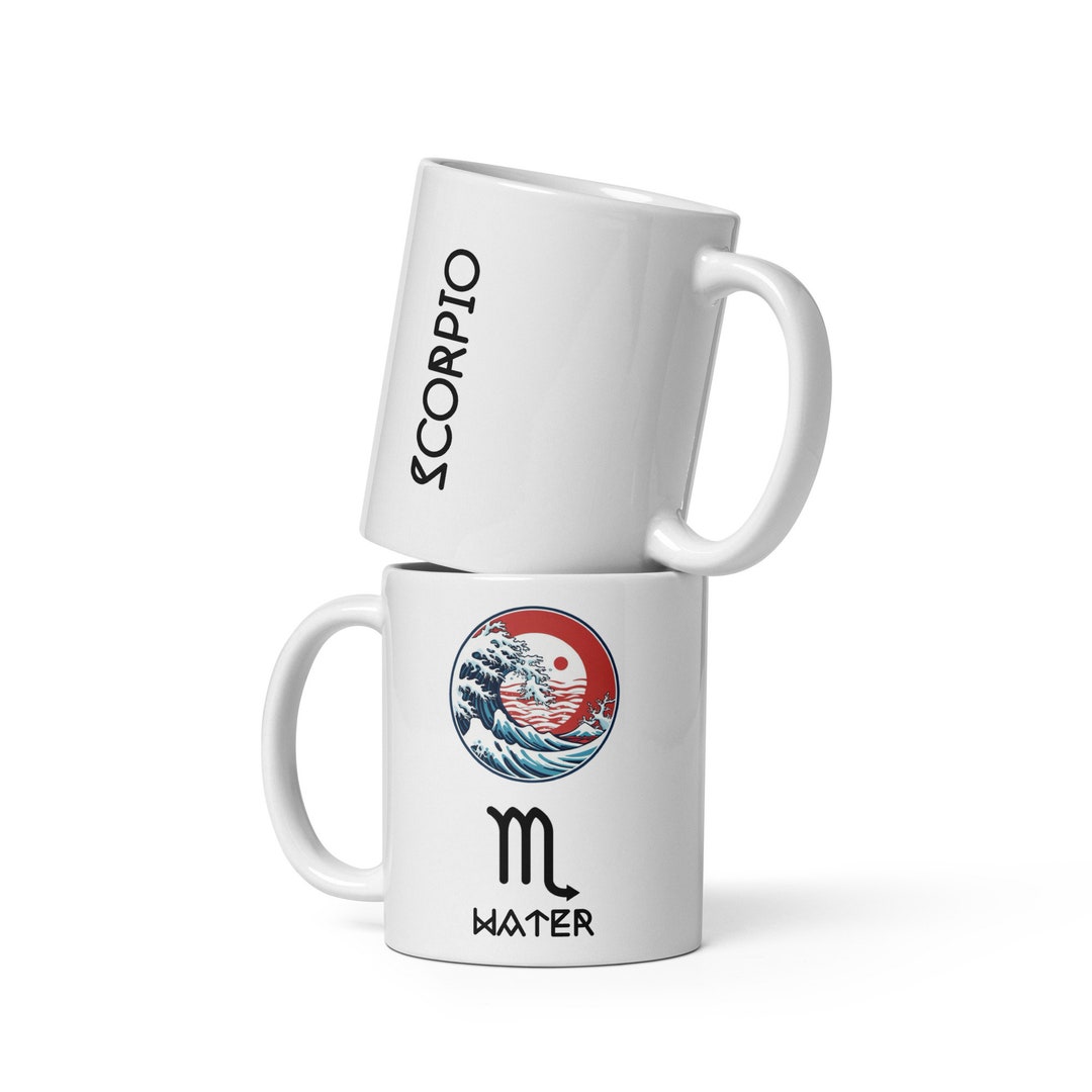Scorpio Water Element Zodiac/horoscope White Glossy Mug - Etsy