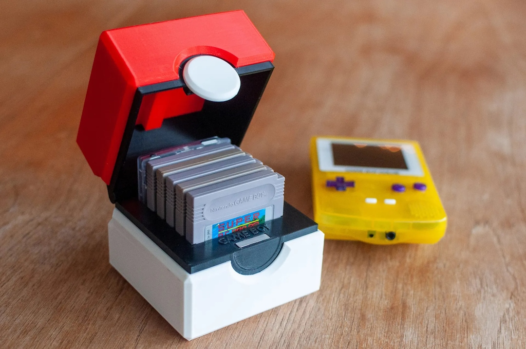 Pokemon Pokeball Gameboy Cartridge Holder Case Display - Etsy