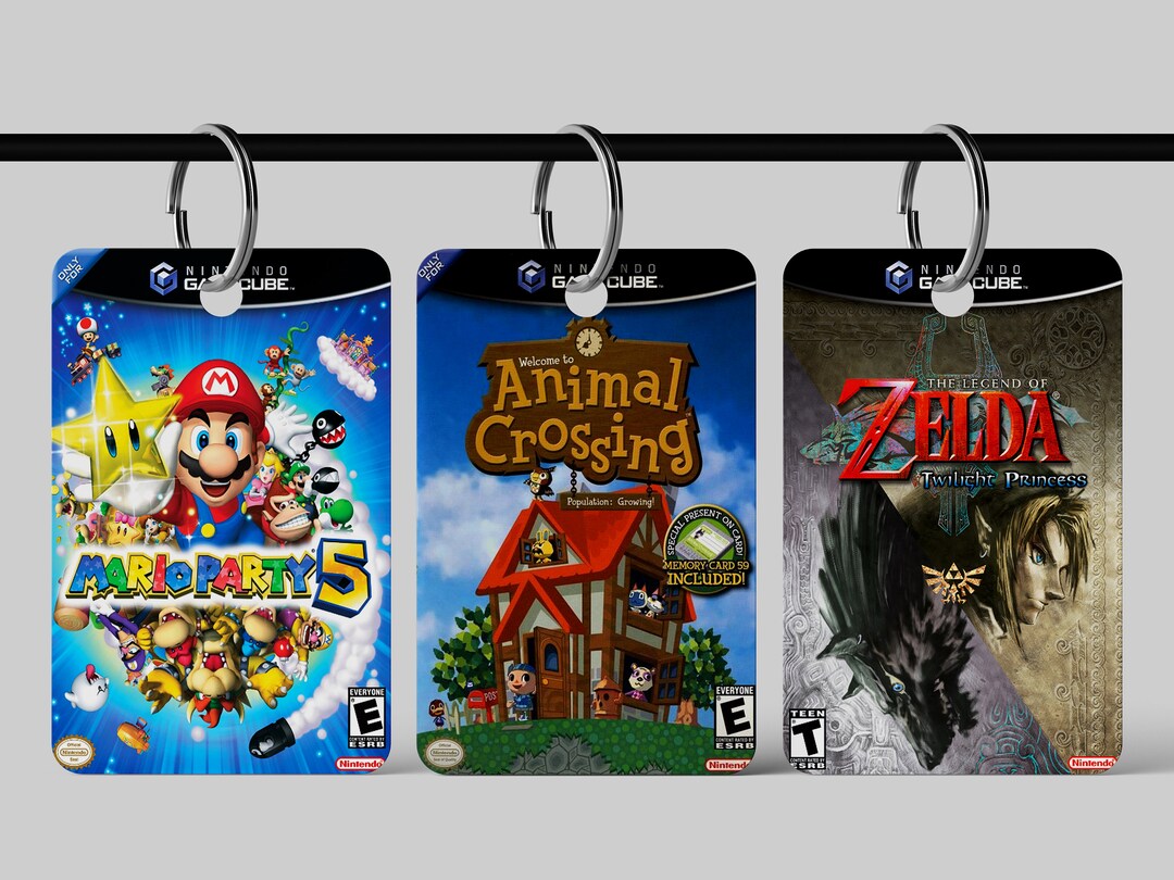 Nintendo Gamecube Cover Art Keyrings - Etsy