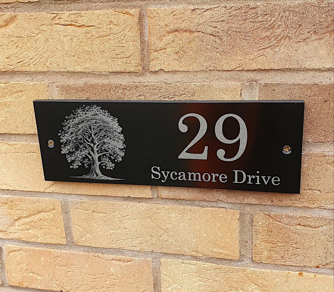 Custom Slate House Sign - Etsy