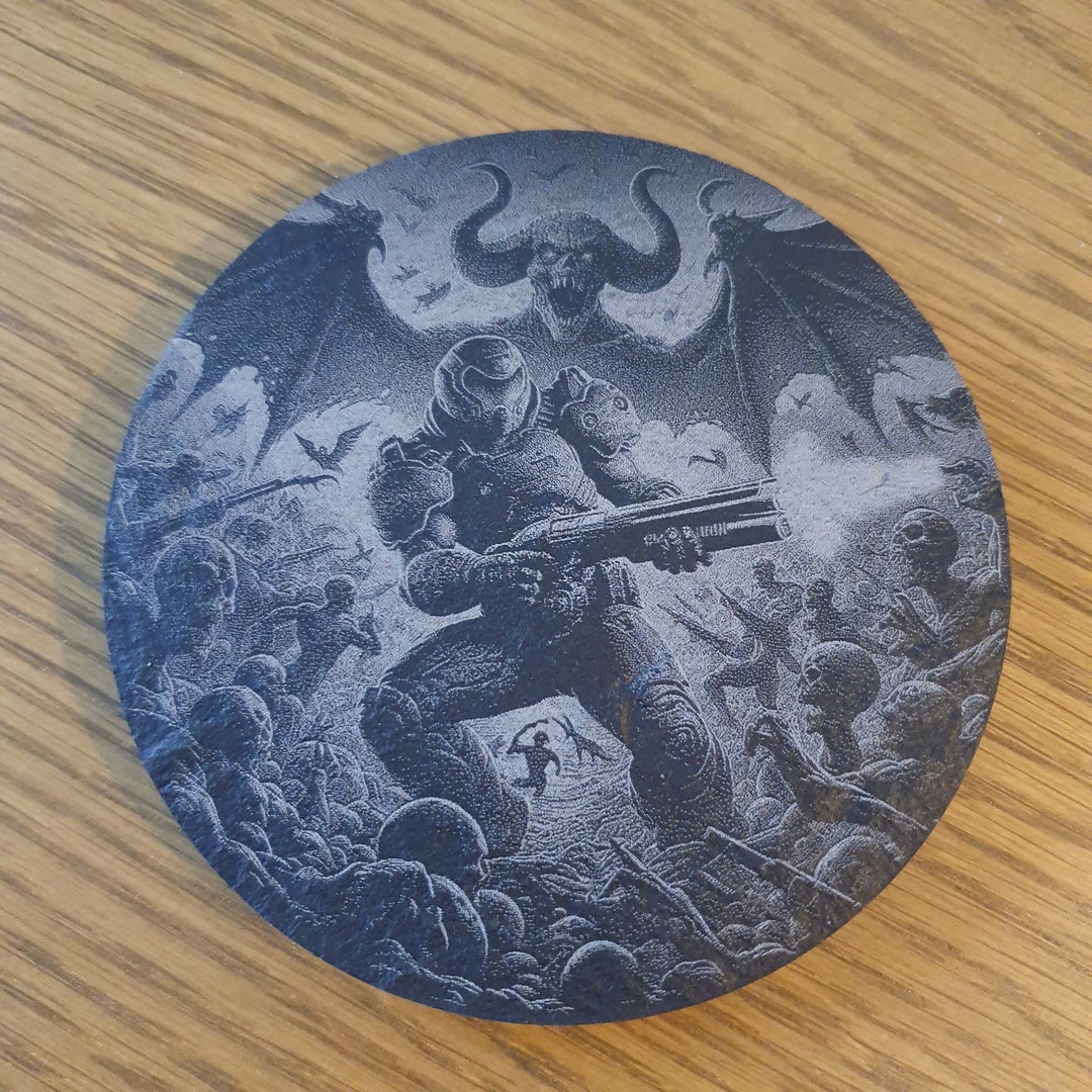 DOOM - Slate Coasters - Etsy
