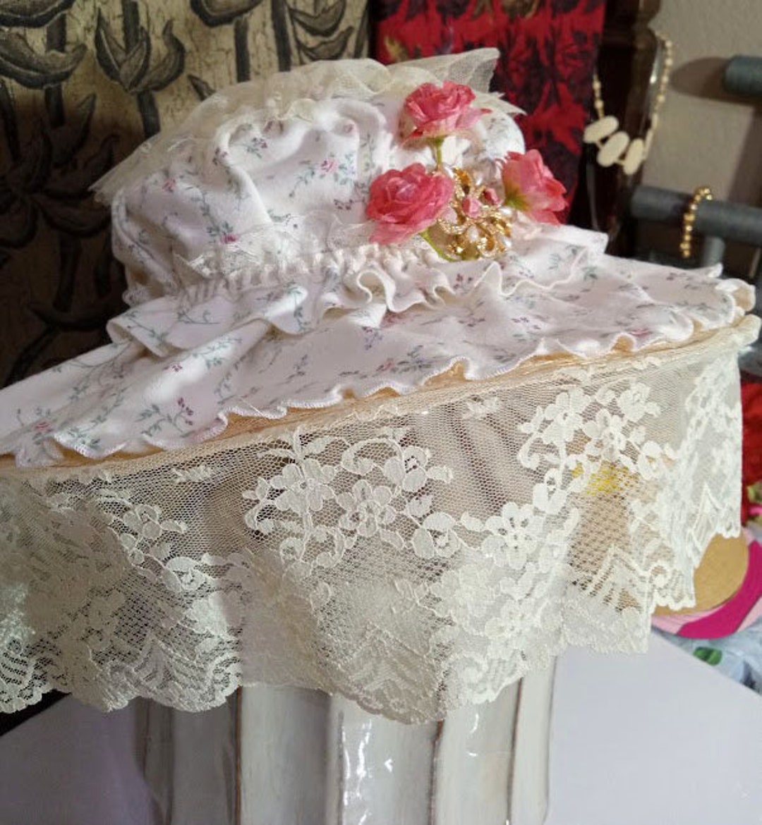 Victorian Rose Lace Sun Hat - Etsy