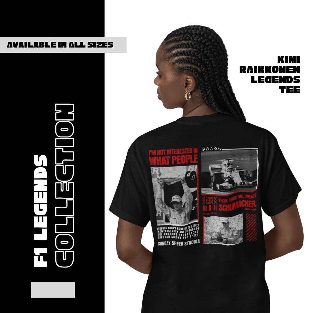 KIMI RAIKKONEN TEE - F1 Legends T-shirt - Etsy