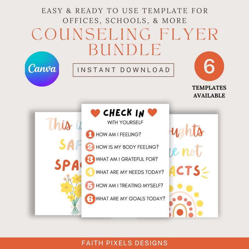 Counseling Flyer Templates Offices, Schools, and More Children & Teen ...