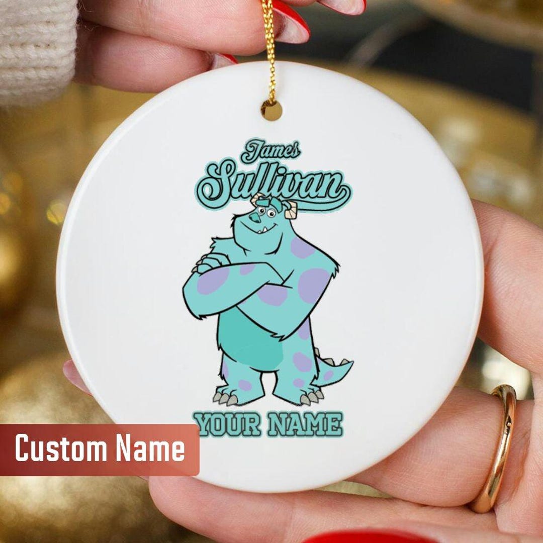 Custom Disney Monster Inc James Sullivan Ceramic Ornament, Monsters Inc ...