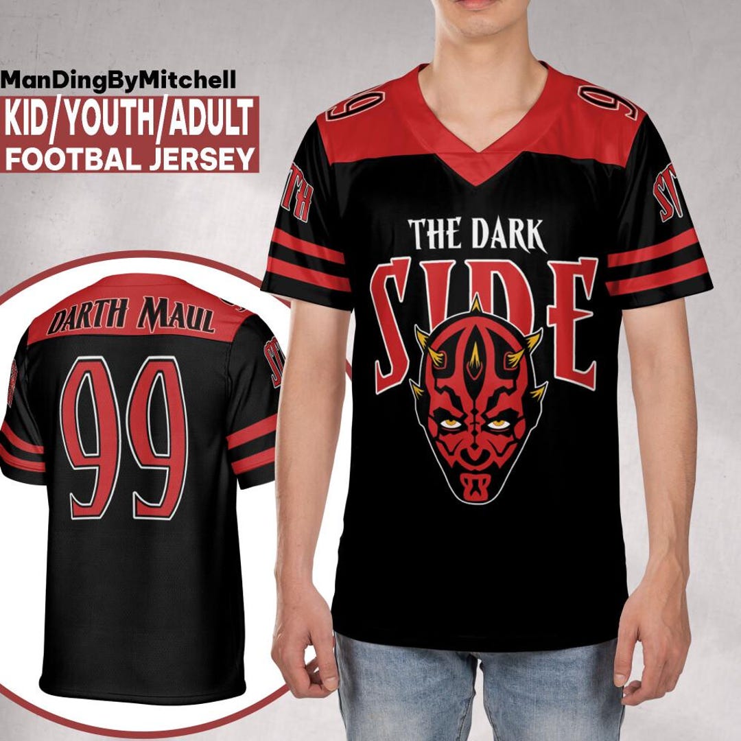 Star Wars Darth Maul Sith Lord Football Jersey, Kid Adult Matching ...