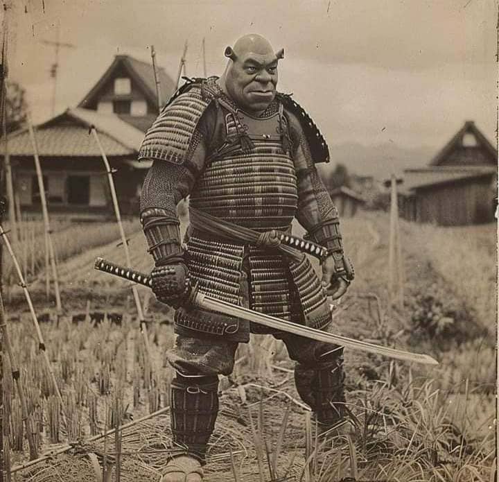 Shrek the Samurai Sticker - Etsy