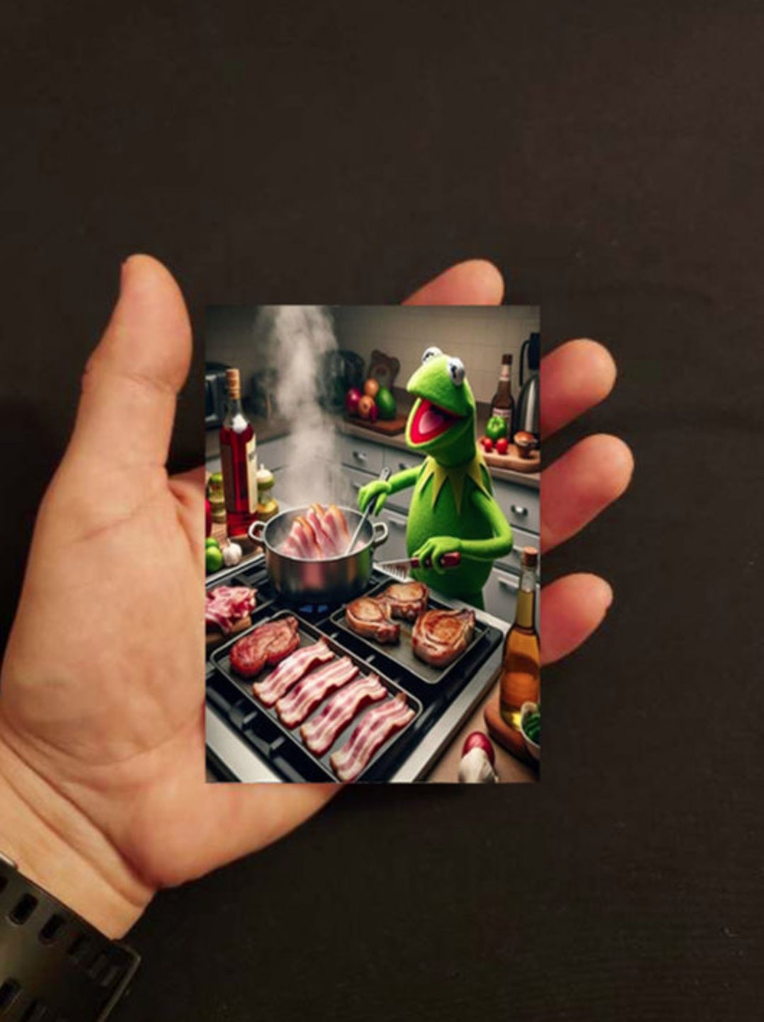 Kermit the Frog Grilling Miss Piggy Sticker - Etsy
