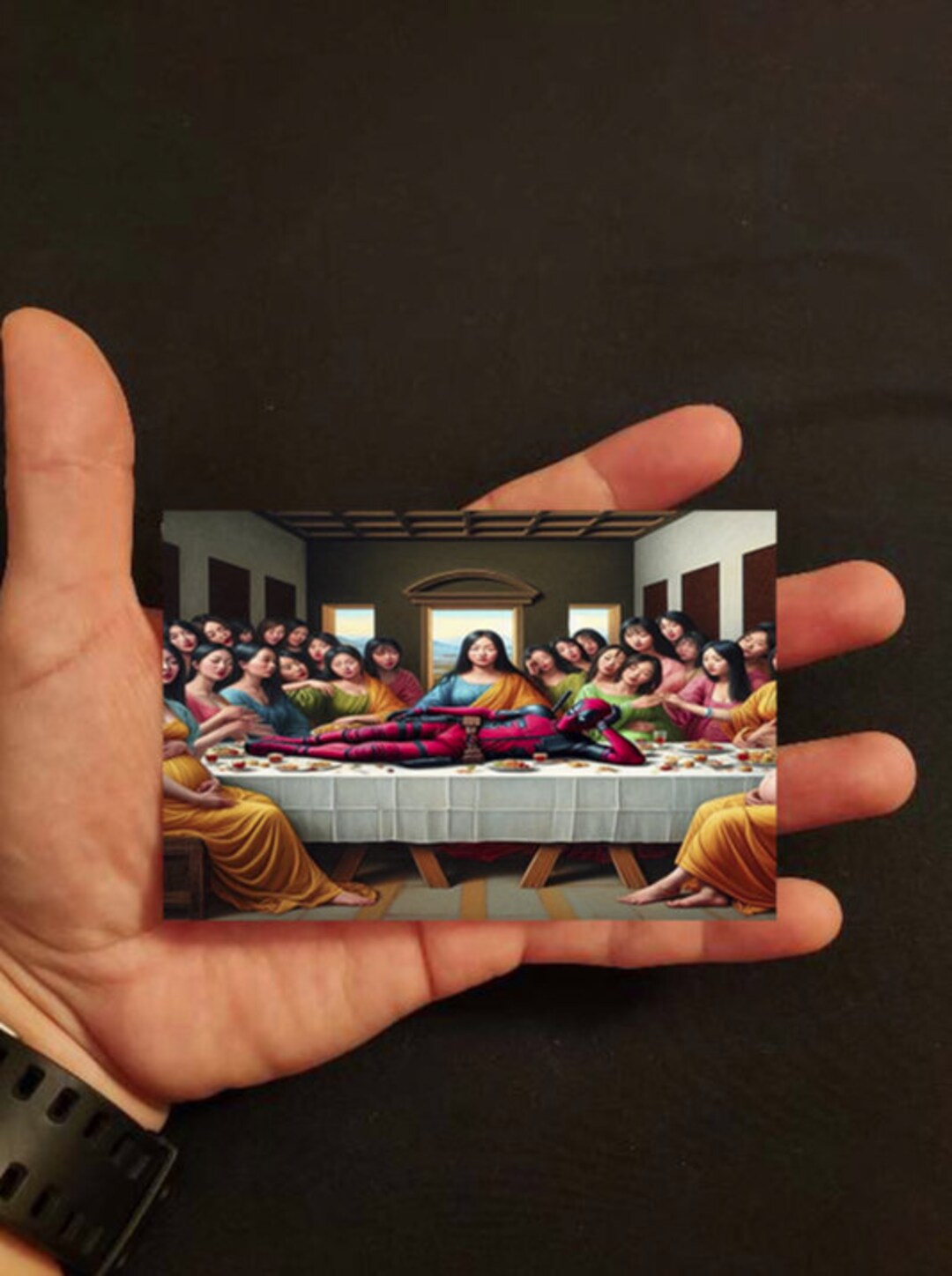 Deadpool Last Supper Sticker - Etsy