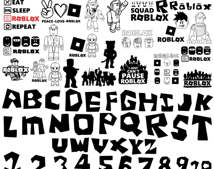 Roblox Font SVG Bundle, Cricut Fonts (digital Download) - Etsy Canada