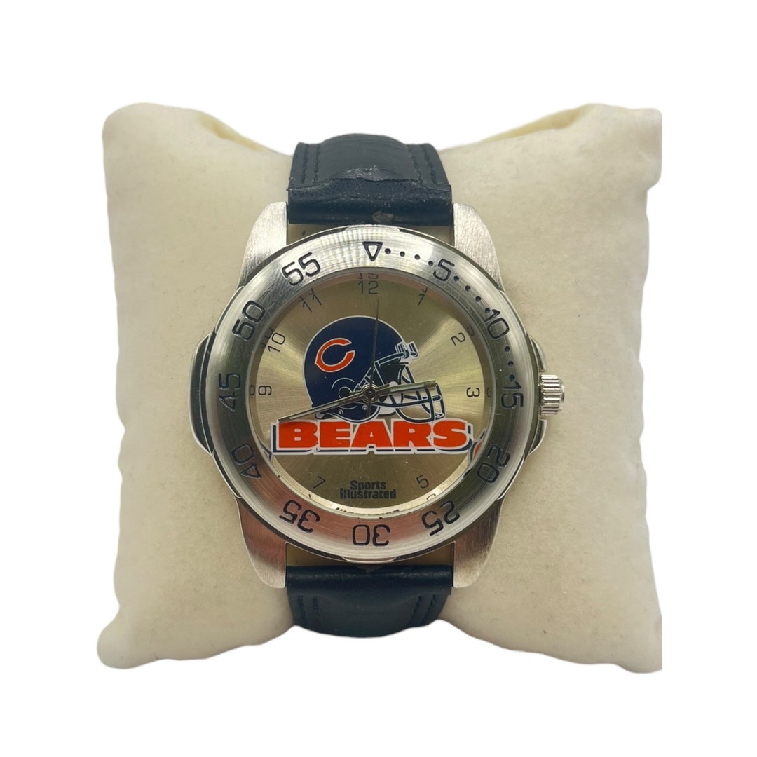 NFL Chicago Bears Sports Illustrated Men's Watch 1997 Working Leather ...