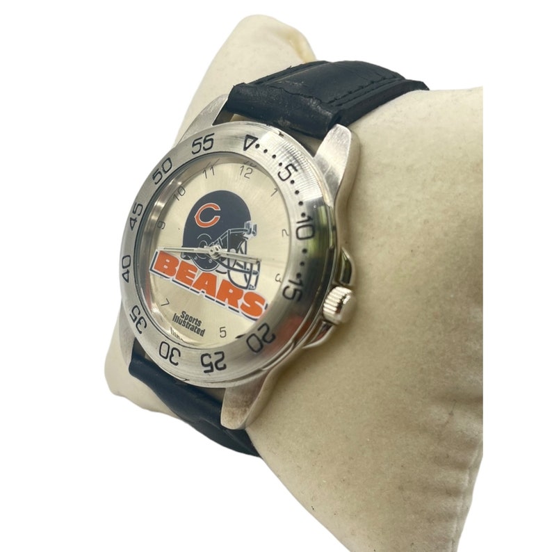 NFL Chicago Bears Sports Illustrated Men's Watch 1997 Working Leather ...