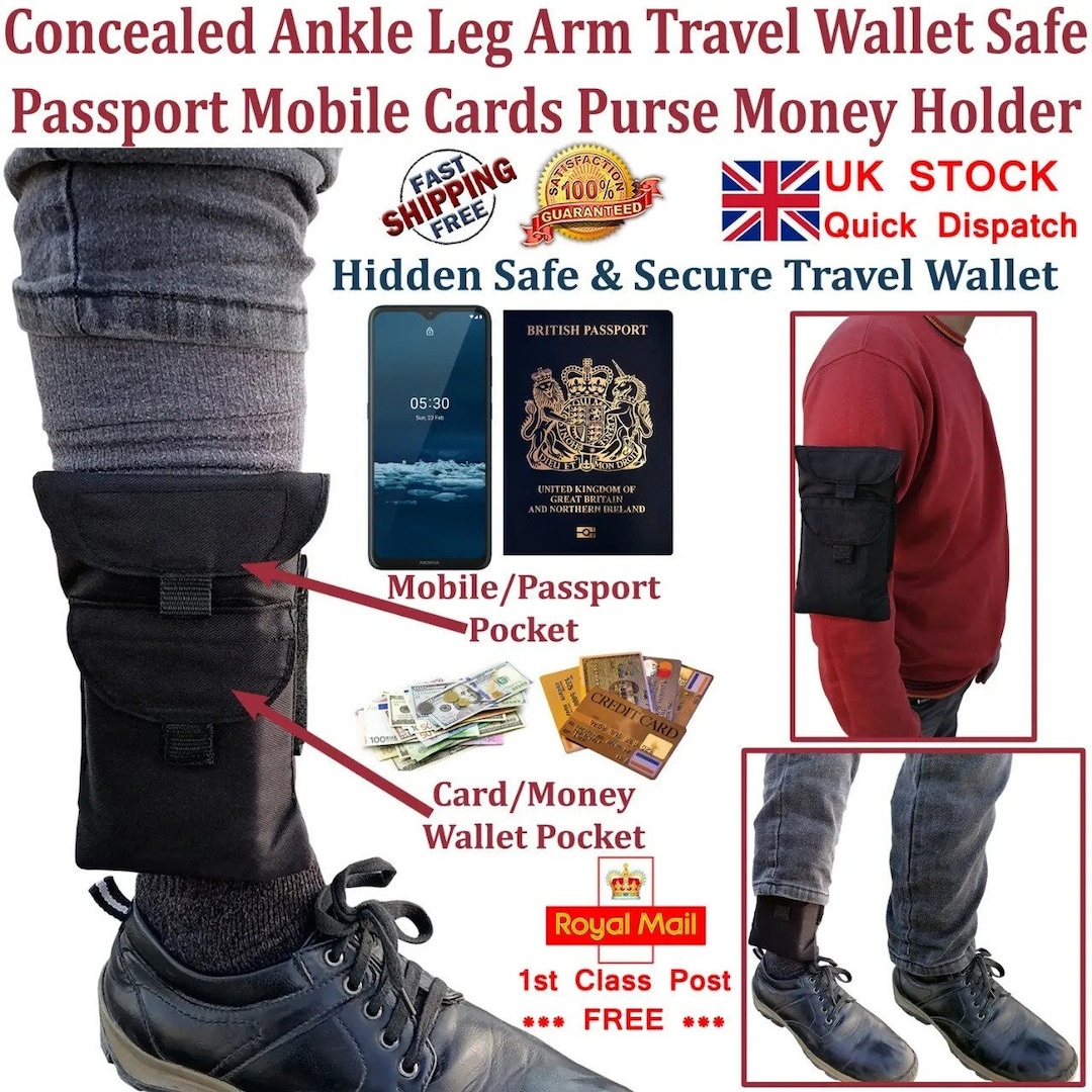 LTG PRO® Concealed Ankle Leg Arm Wrist Wallet Running Sports Travel ...