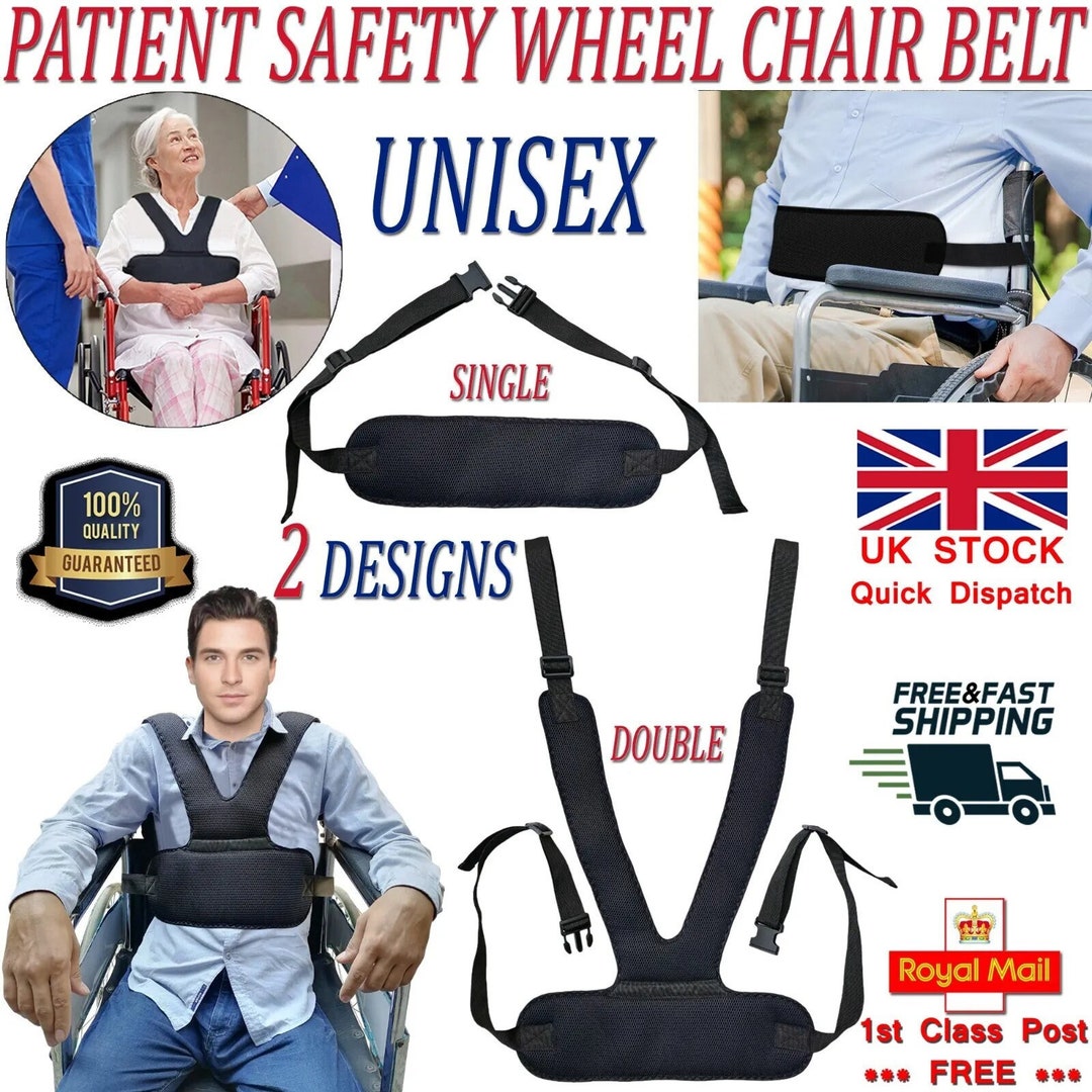 Adjustable Padded Wheelchair Safety Seat Belt – Breathable Patient ...