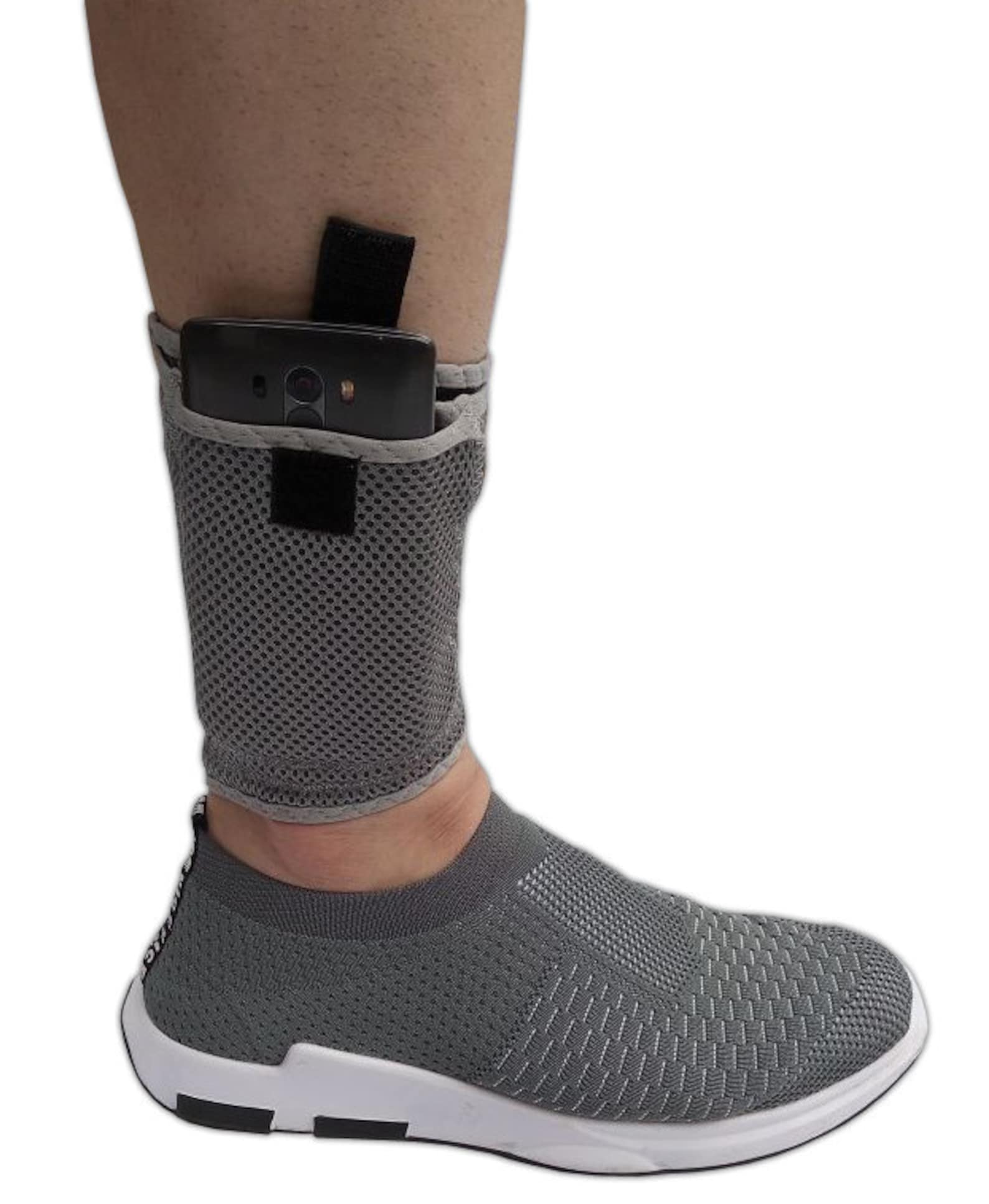 LTG PRO® Concealed Ankle Leg Mesh Wallet Travel Pouch Passport Mobile ...