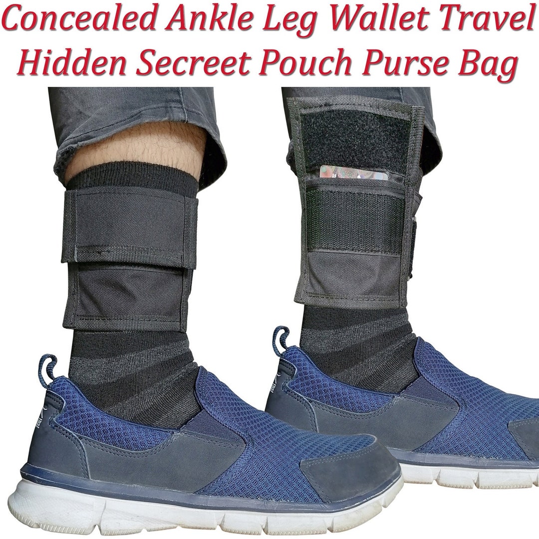 LTG PRO Concealed Ankle Leg Wallet Running Sports Travel Clutch Pouch ...