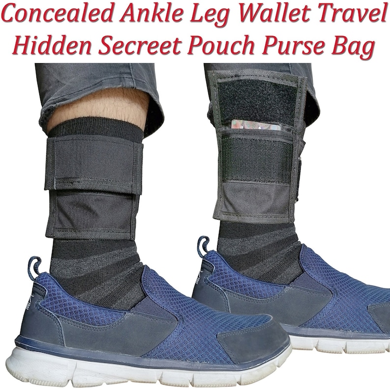 LTG PRO Concealed Ankle Leg Wallet Running Sports Travel Clutch Pouch ...