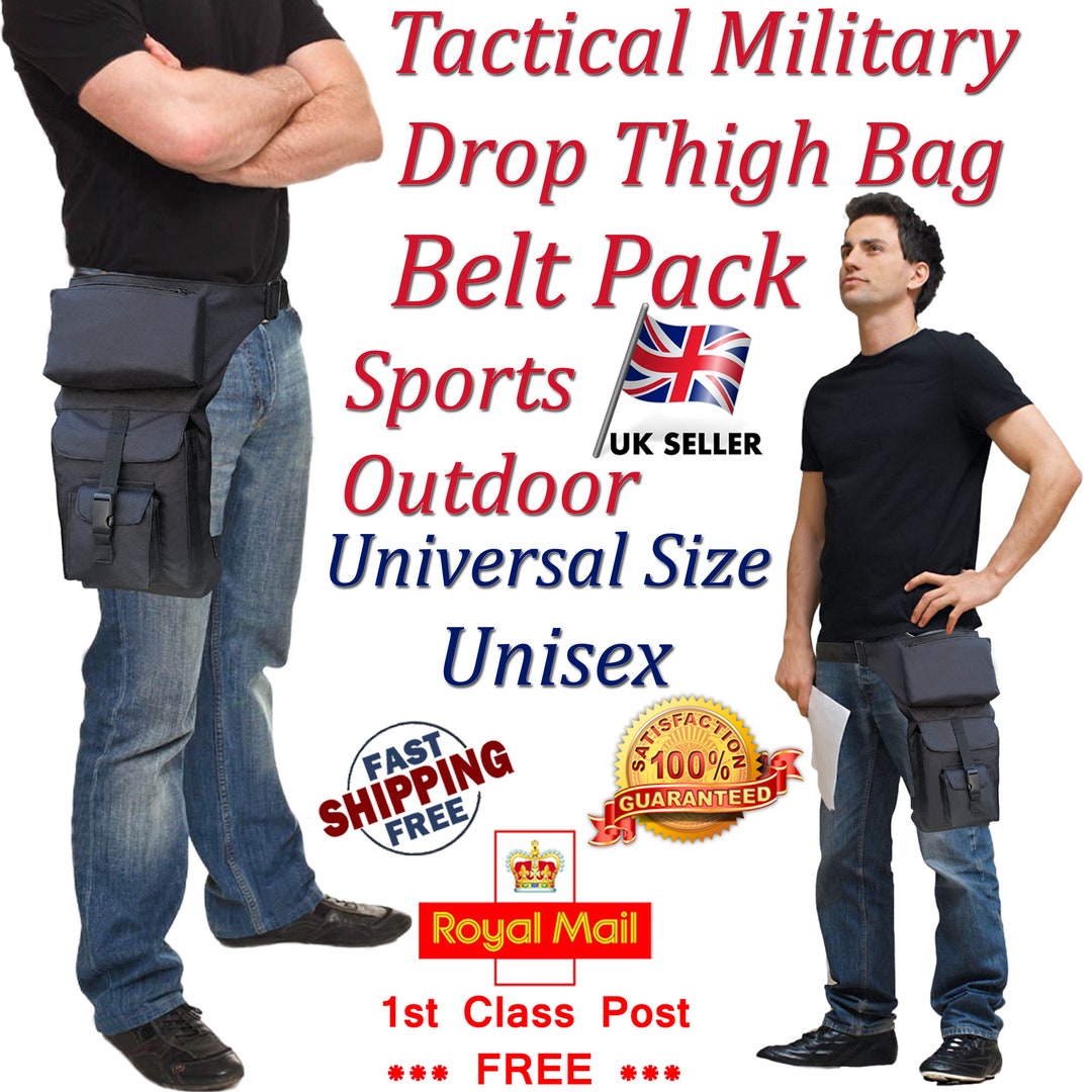 LTG Tactical Military Drop Leg Thigh Bag Pouch Waist Belt Pack Sports ...
